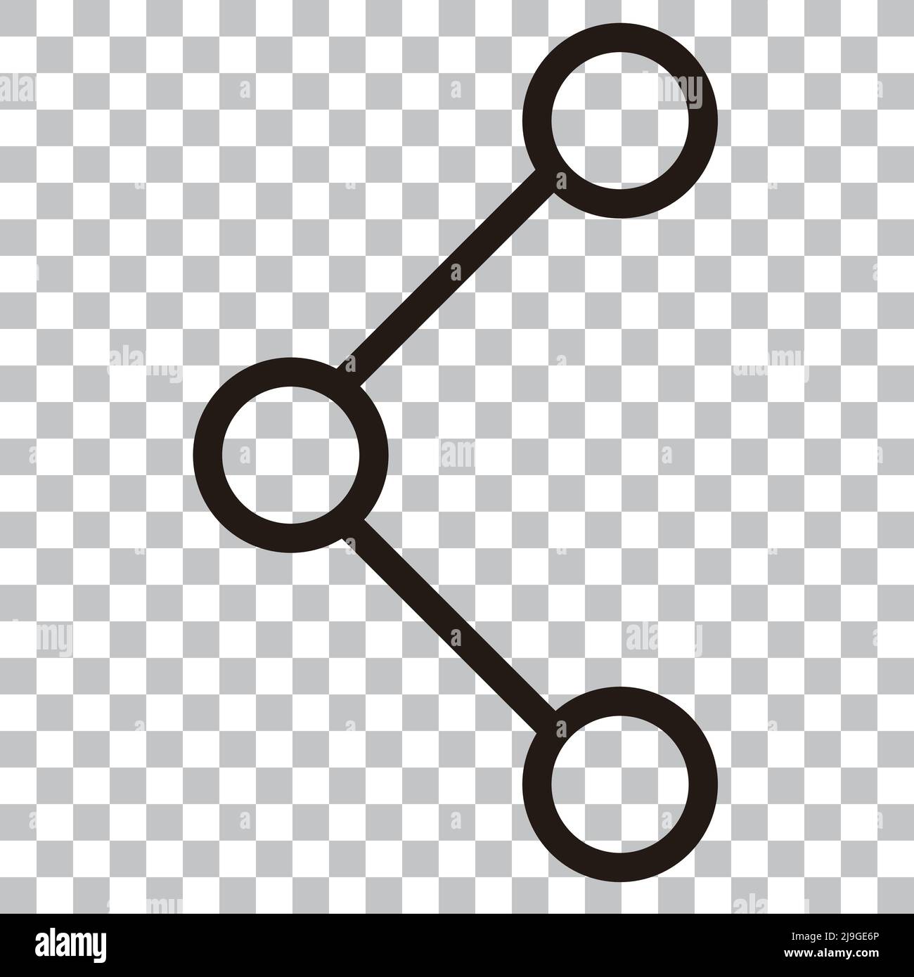 A simple sharing icon. Vector with transparent background. Editable ...