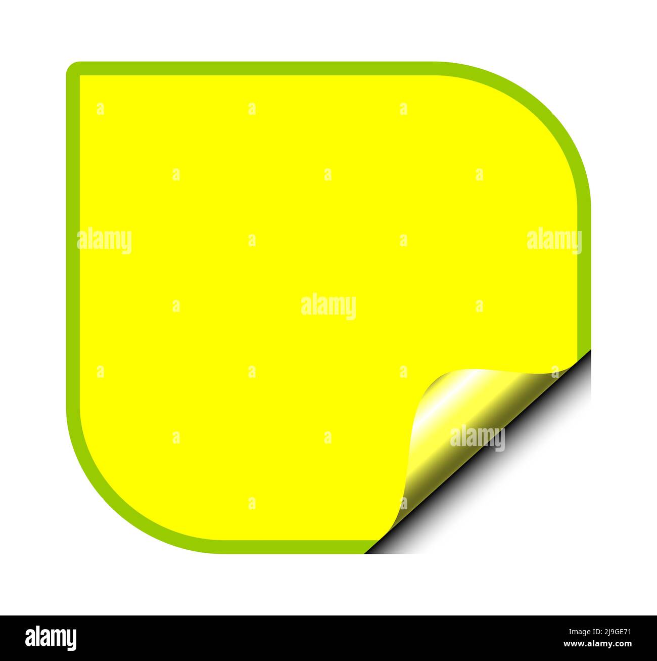 paper note banner with edge gurl Stock Photo - Alamy