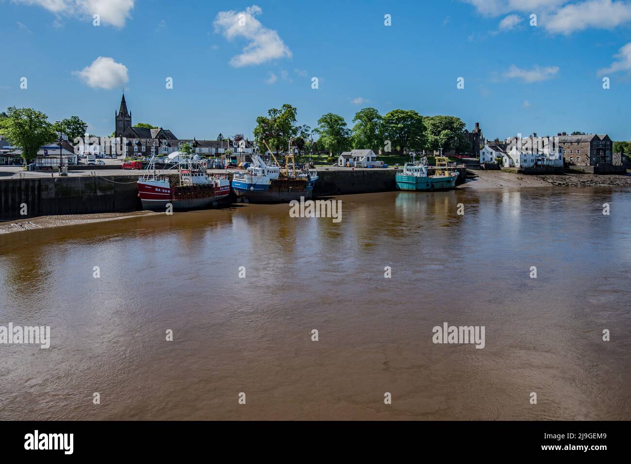 Kirkcudbight, a harbour town on the River Dee, Kirkcudbright, where the ...