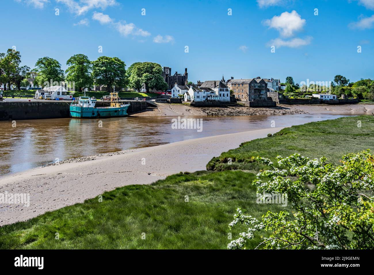 Kirkcudbight, a harbour town on the River Dee, Kirkcudbright, where the ...