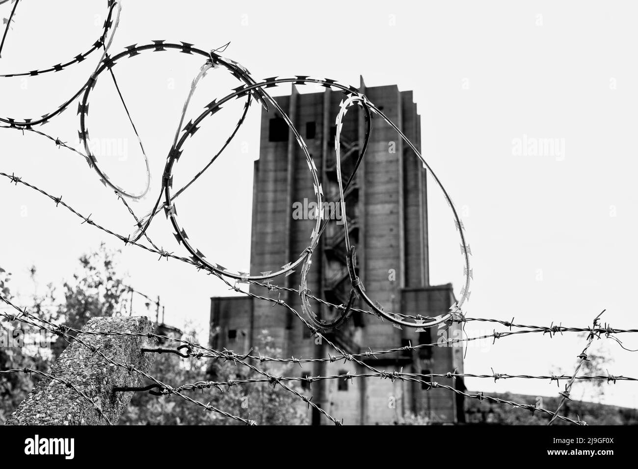Abandoned coking works PontyClun South Wales Stock Photo - Alamy
