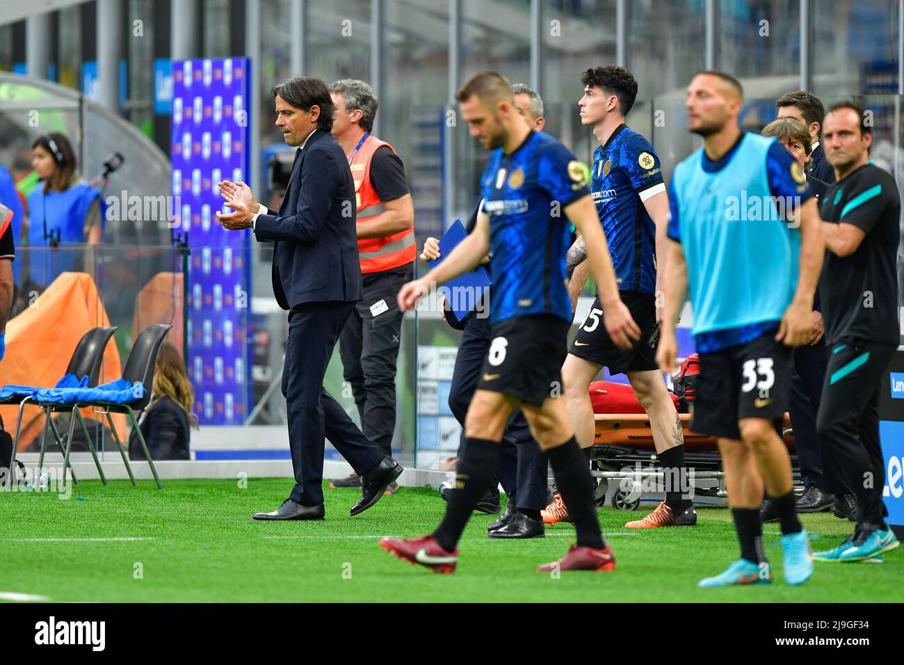 Milano, Italy. 22nd May, 2022. Manager Simone Inzaghi of Inter Milan ...