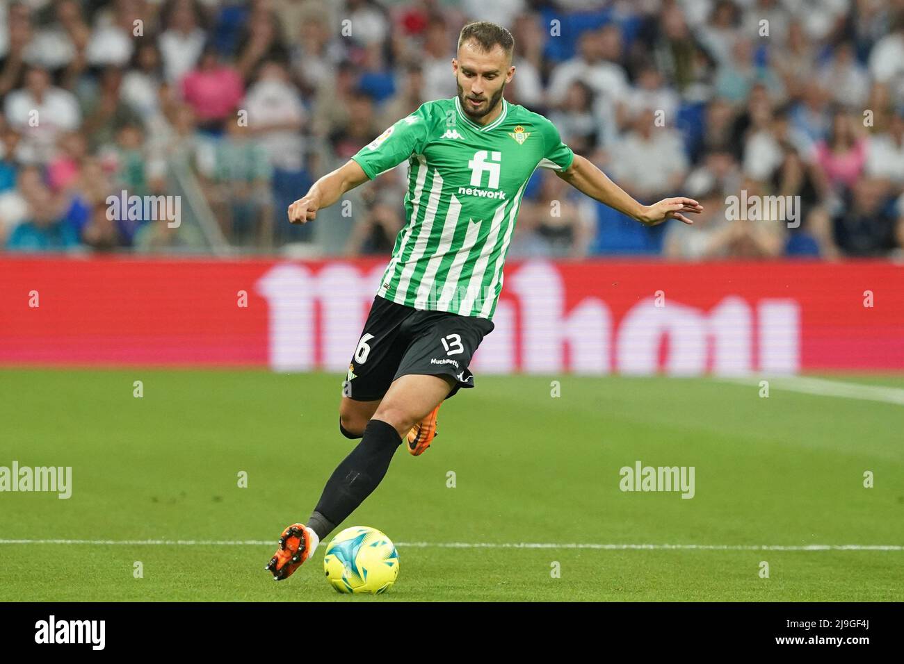 Real Betis Balompie's German Pezzella during La Liga match. May 20,2022 ...