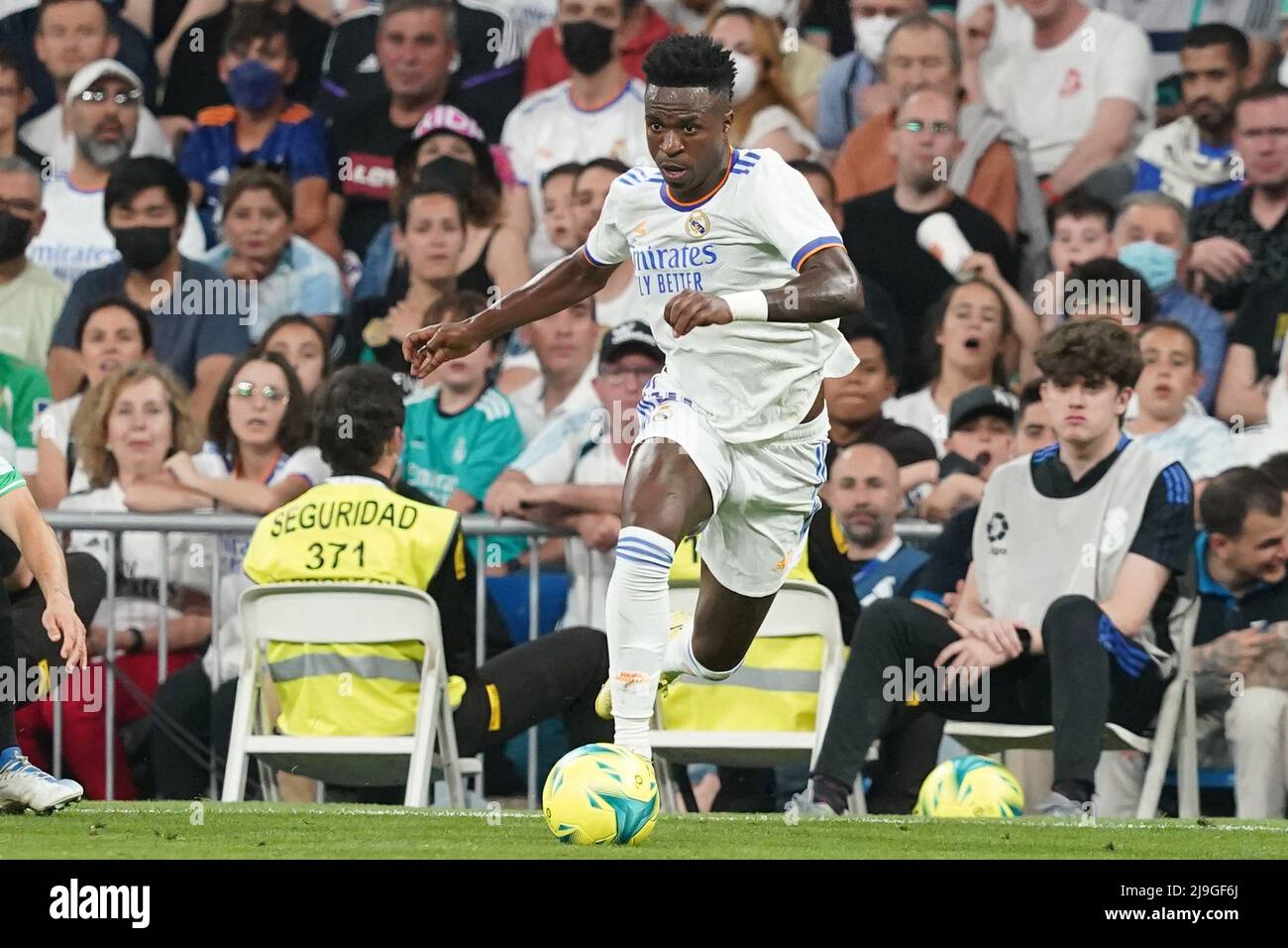 Real Madrid's Vinicius Junior during La Liga match. May 20,2022. (Photo ...