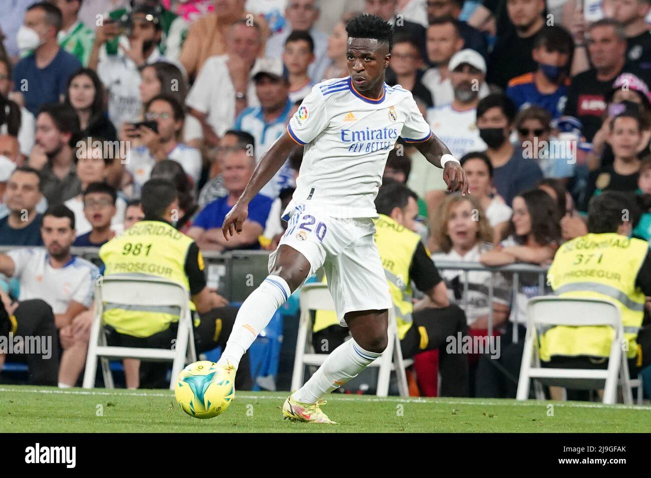 Real Madrid's Vinicius Junior during La Liga match. May 20,2022. (Photo ...