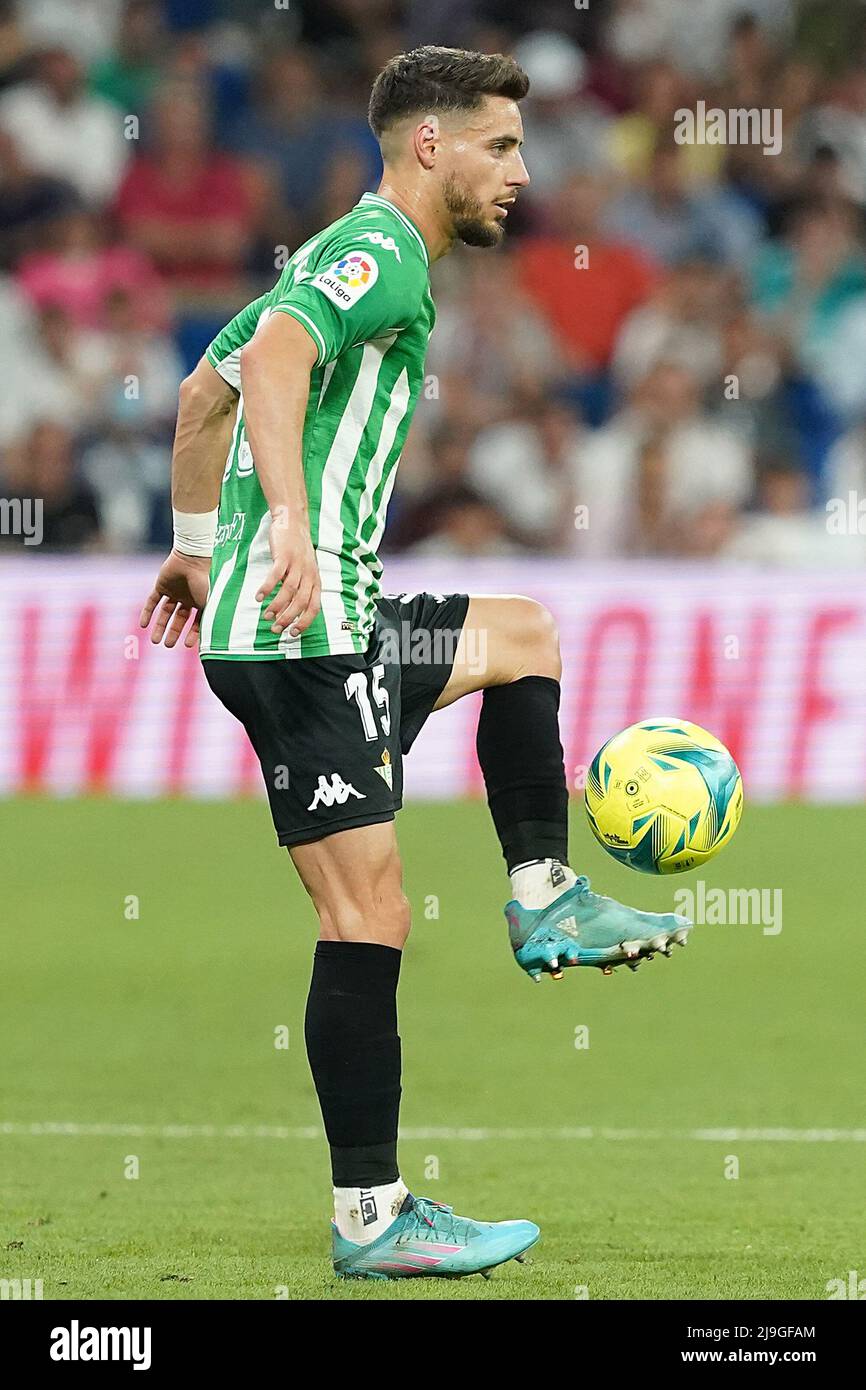 Real Betis Balompie's Alex Moreno during La Liga match. May 20,2022 ...