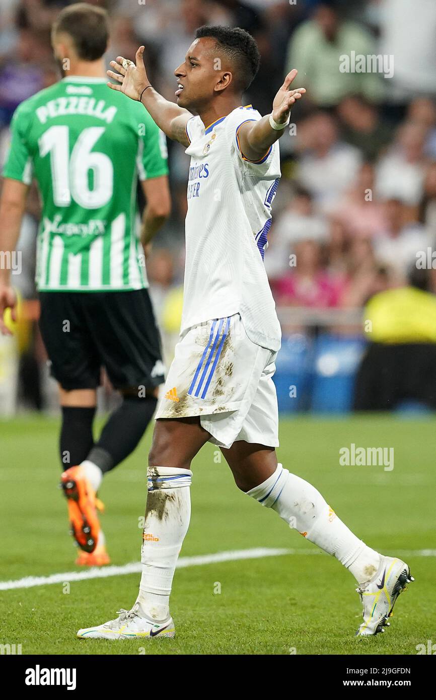Real Madrid's Rodrygo Goes during La Liga match. May 20,2022. (Photo by ...