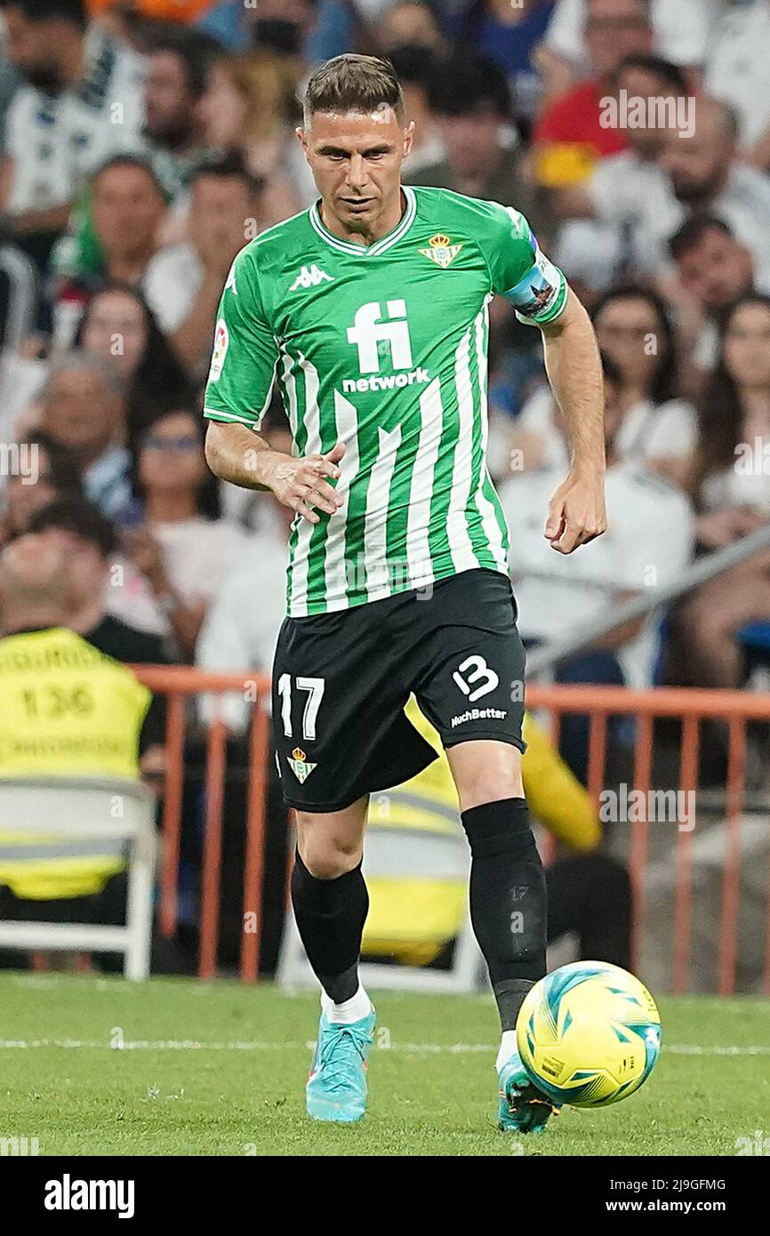 Real Betis Balompie's Joaquin Sanchez during La Liga match. May 20,2022 ...