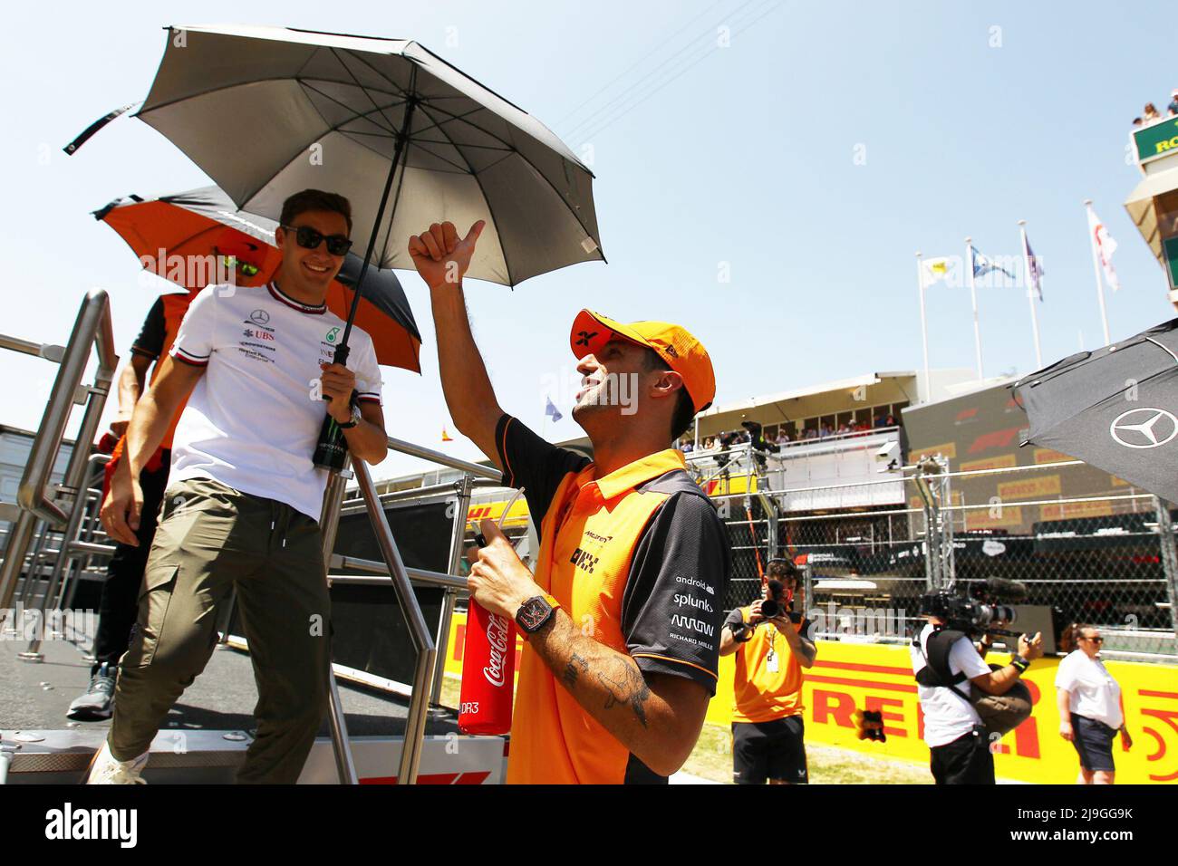 Barcelona, Spain. 22nd May, 2022. Daniel Ricciardo (AUS) McLaren MCL36 ...