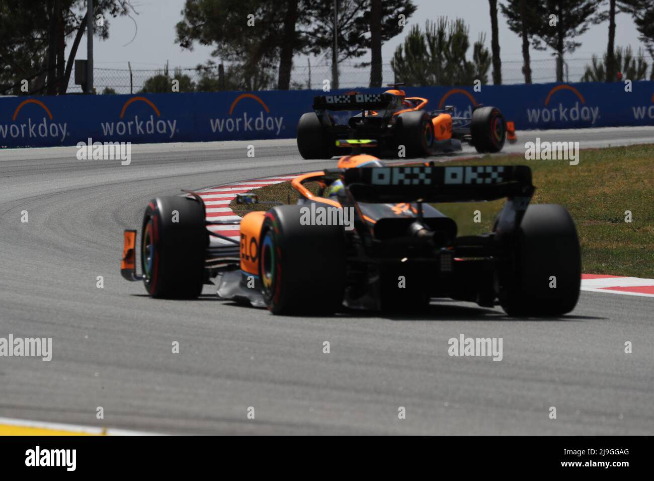 Barcelona, Spain. 22nd May, 2022. Daniel Ricciardo (AUS) McLaren MCL36 ...