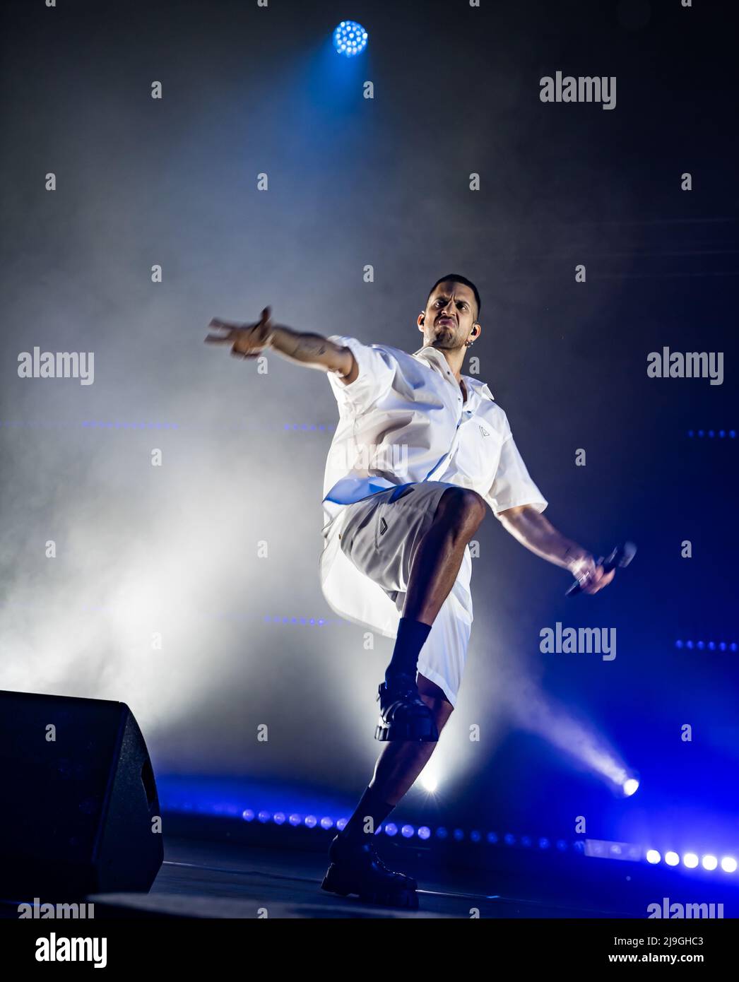 Naples, Italy. 22nd May, 2022. Mahmood, one of the best songwriters of ...
