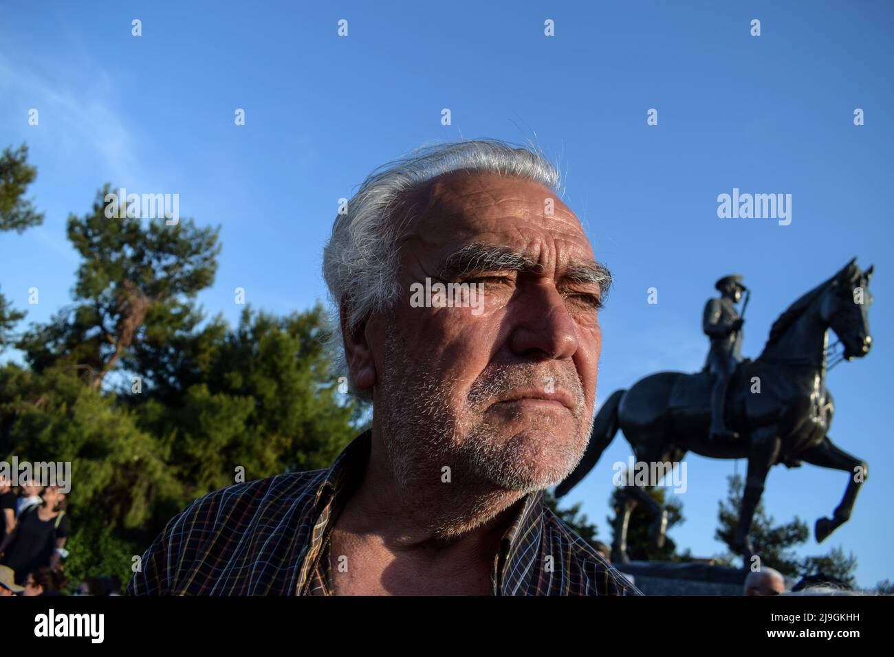 Athens, Greece. 22nd May, 2022. A participant of the 40th Marathon ...