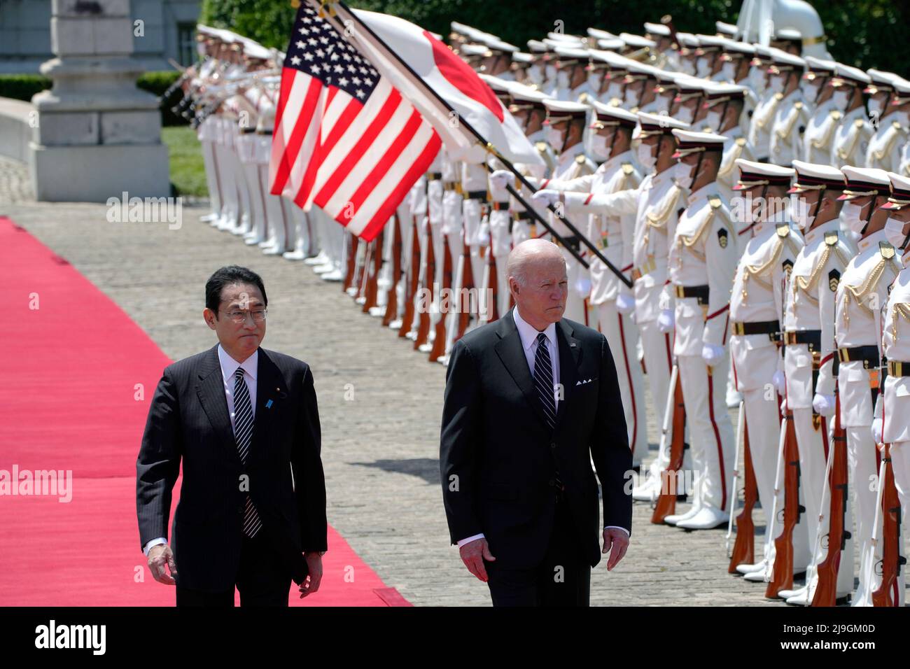 Tokyo, Japan. 23rd May, 2022. U.S. President JOE BIDEN, right, and ...