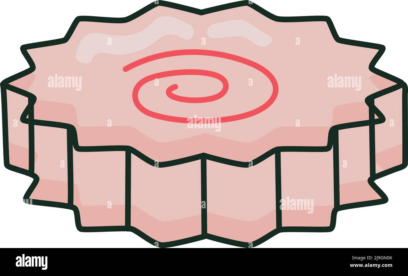 pink japanese cookie isolated icon Stock Vector Image & Art - Alamy