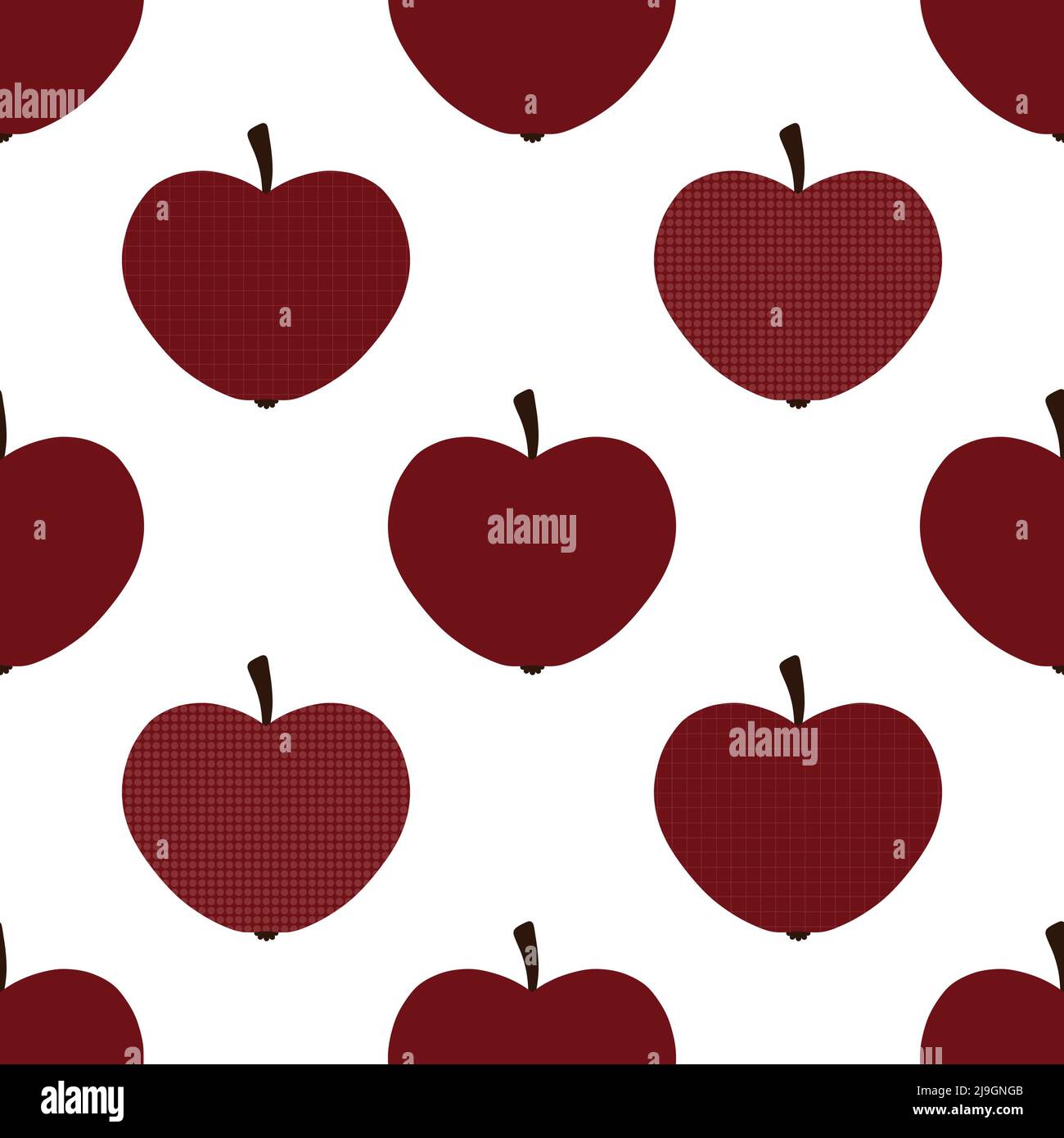 Autumn seamless apples pattern for fabrics and textiles and packaging ...