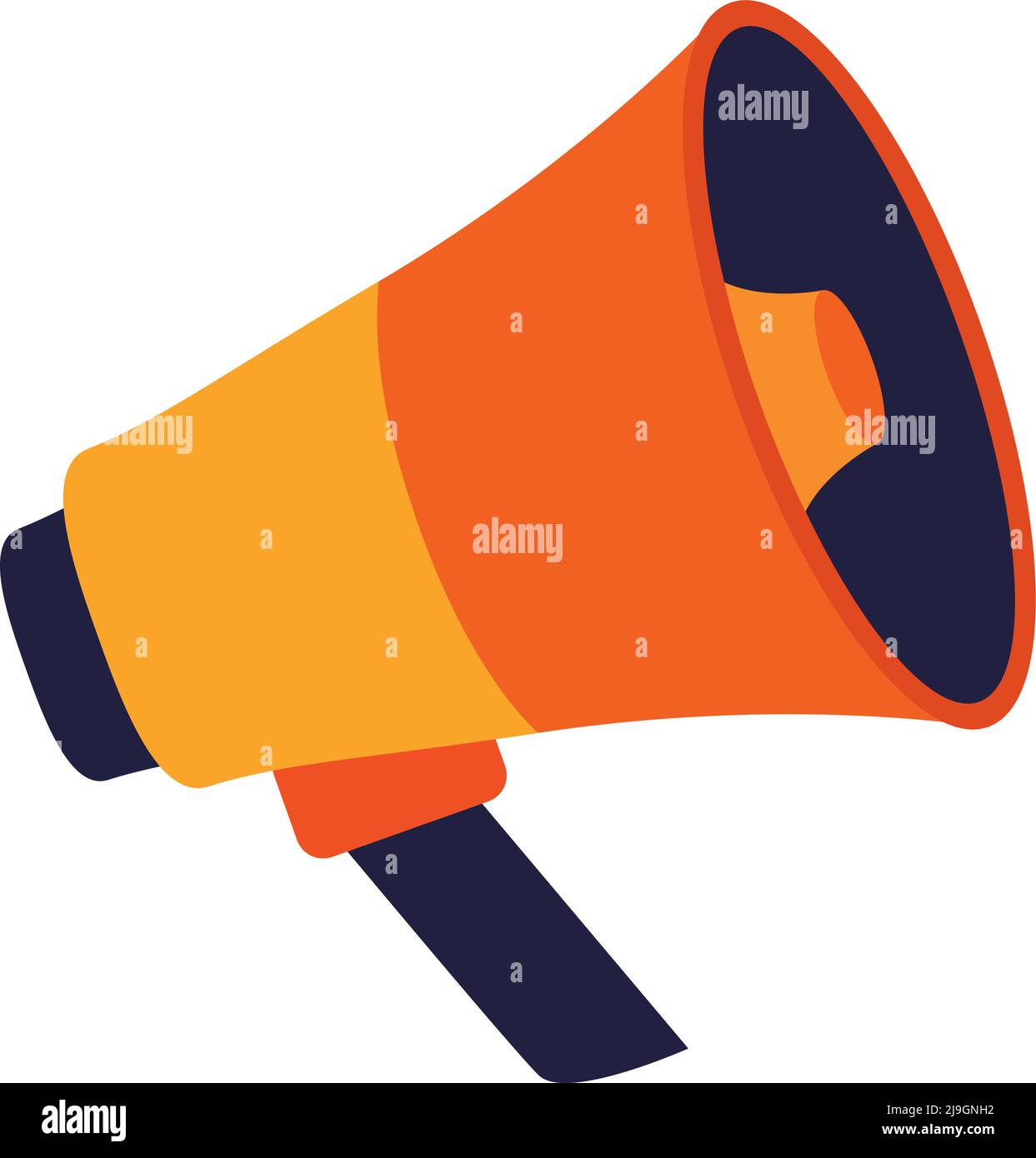 orange megaphone sound device tech Stock Vector Image & Art - Alamy