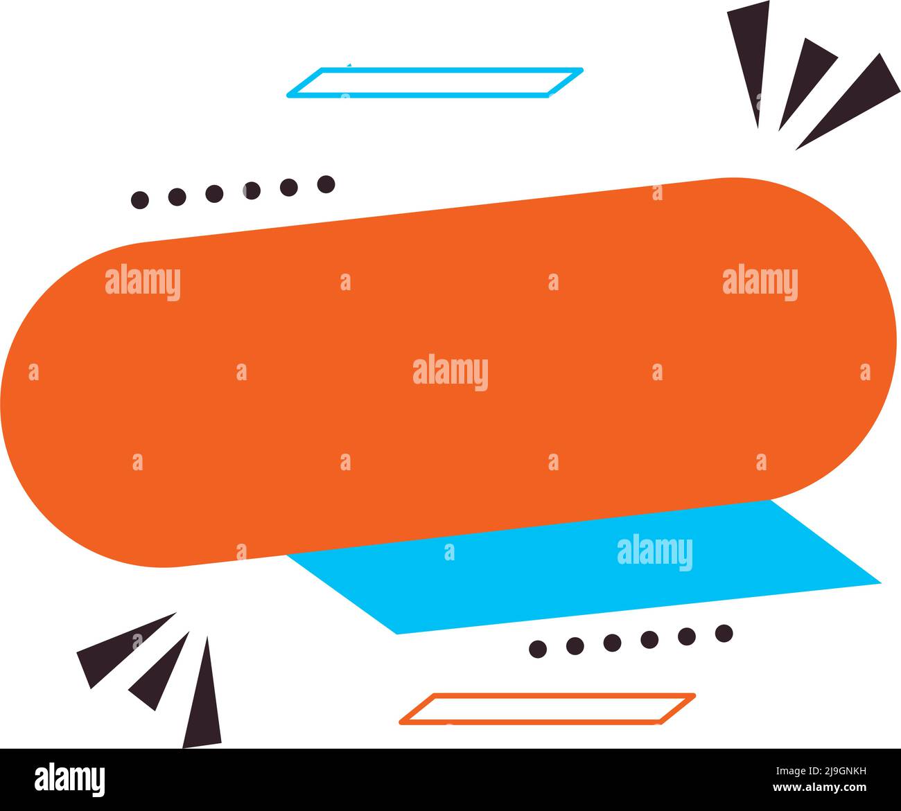 orange and blue banner icon Stock Vector Image & Art - Alamy