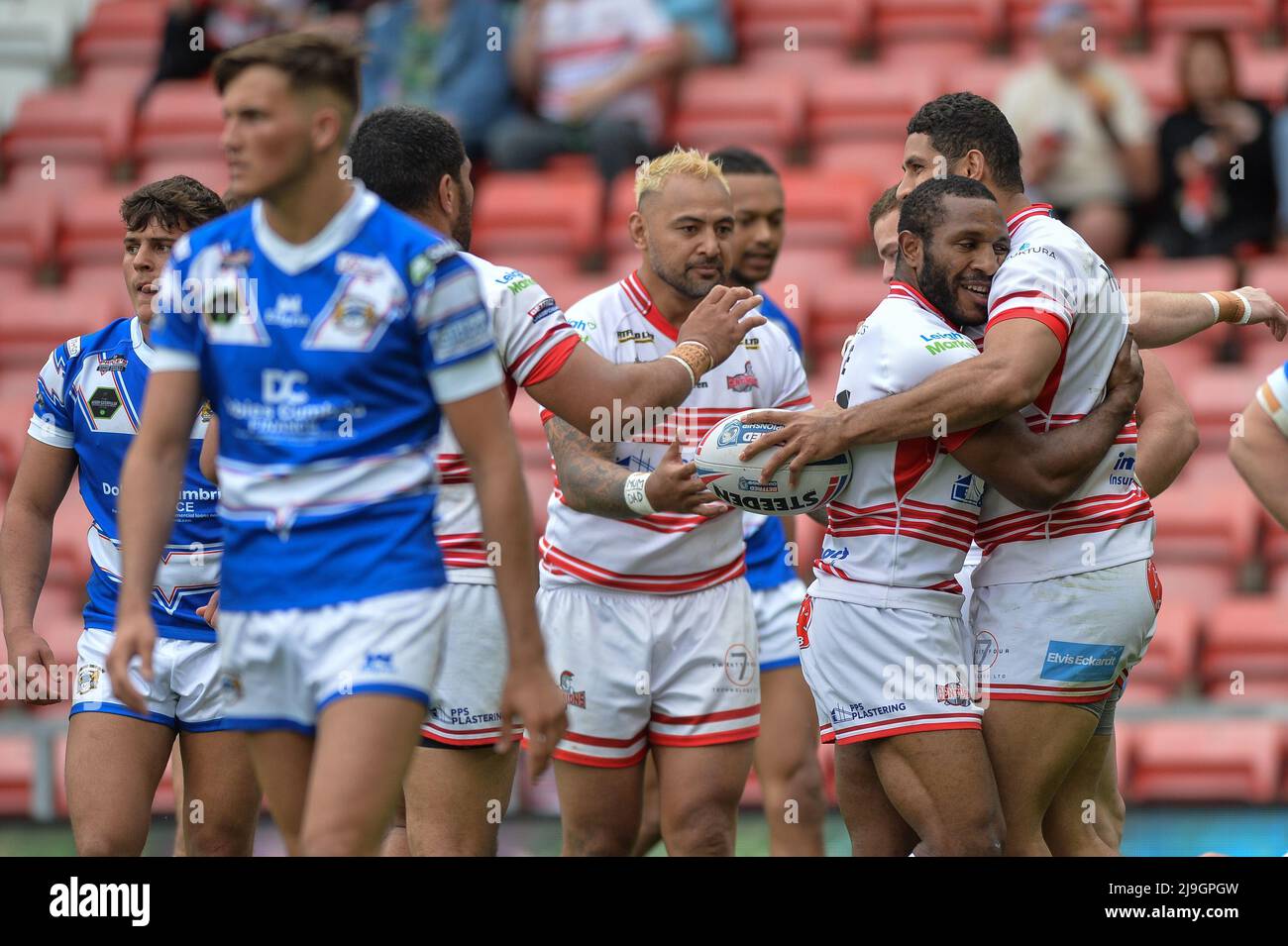 Leigh, England - 22nd May 2022 -Edwin Ipape of Leigh Centurions and ...