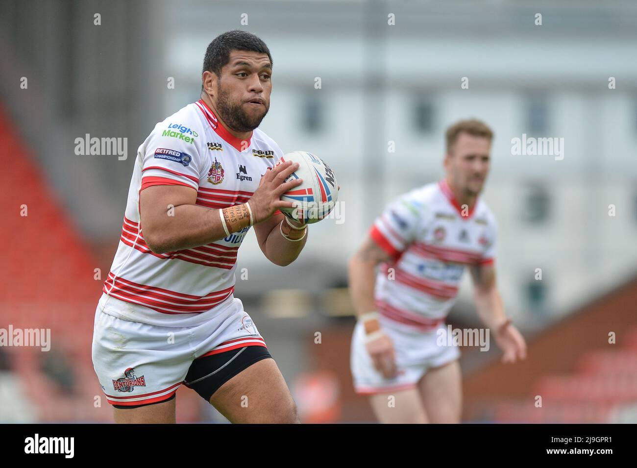 Leigh, England - 22nd May 2022 - Tom Amone of Leigh Centurions in ...
