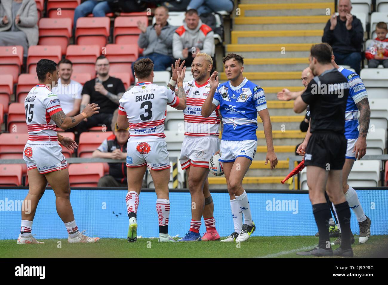 Leigh, England - 22nd May 2022 - Keanan Brand of Leigh Centurions ...