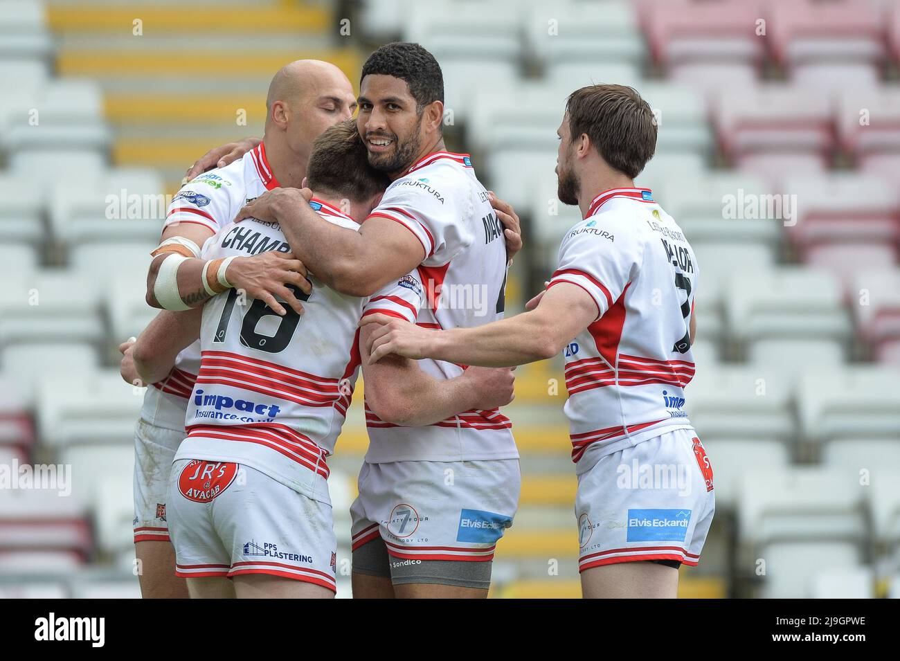 Leigh, England - 22nd May 2022 - Ed Chamberlain of Leigh Centurions ...