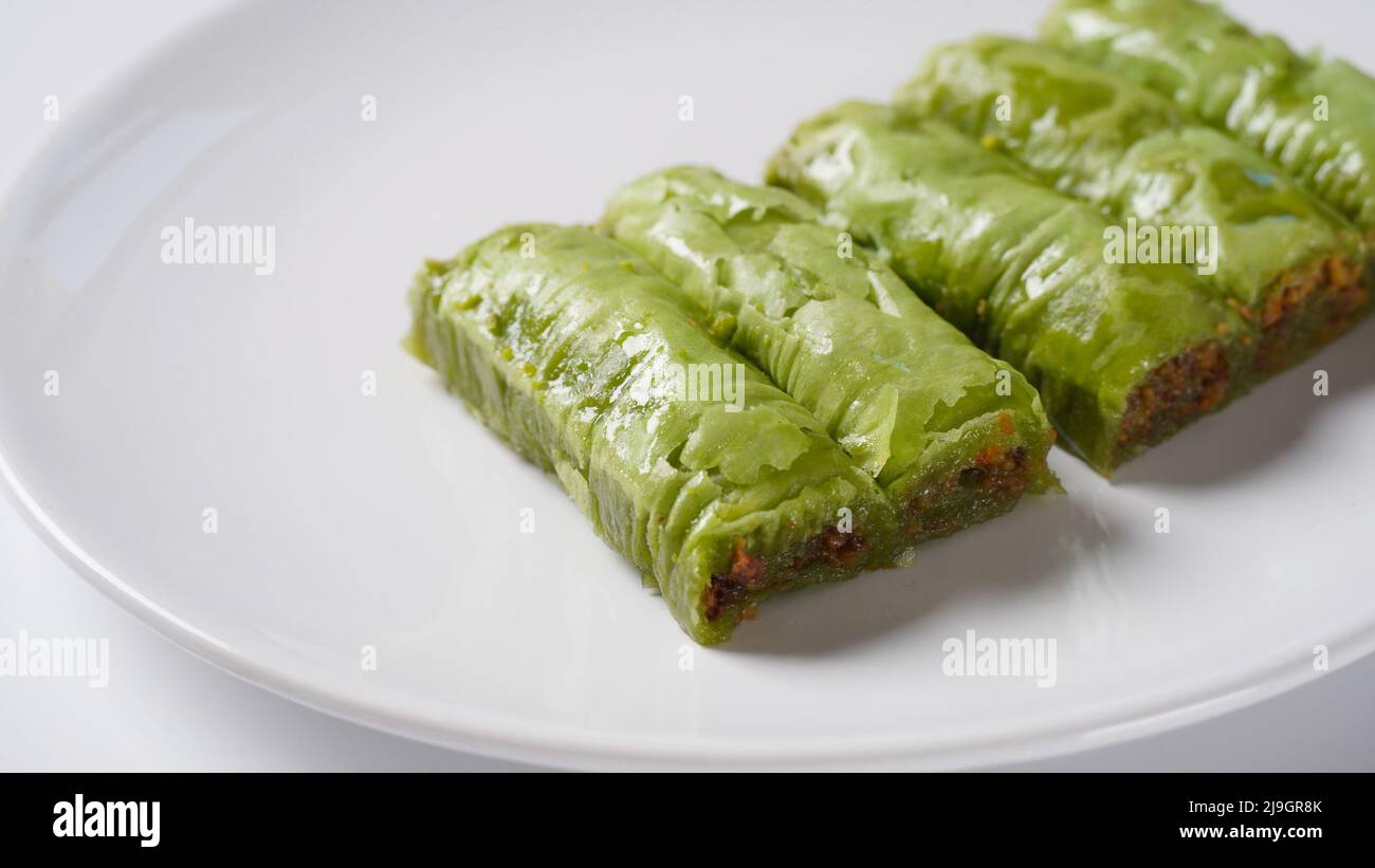 Baklava a layered pastry dessert made of filo pastry, filled with ...