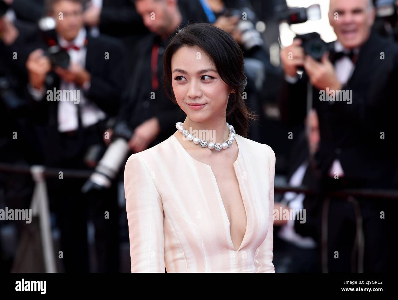 Tang Wei attends the Decision To Leave premiere during the 75th Cannes ... Tang Wei attends the Decision To Leave premiere during the 75th Cannes ...