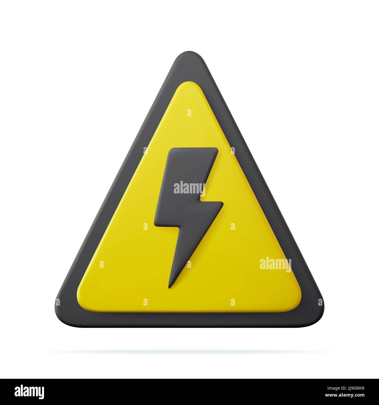 3d High voltage icon, danger Stock Vector Image & Art - Alamy