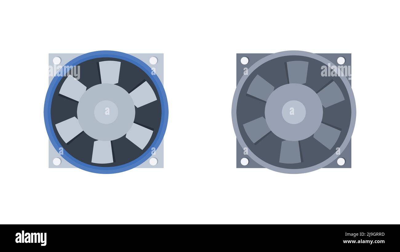 Axial electric fan vector illustration on white background Stock Vector ...