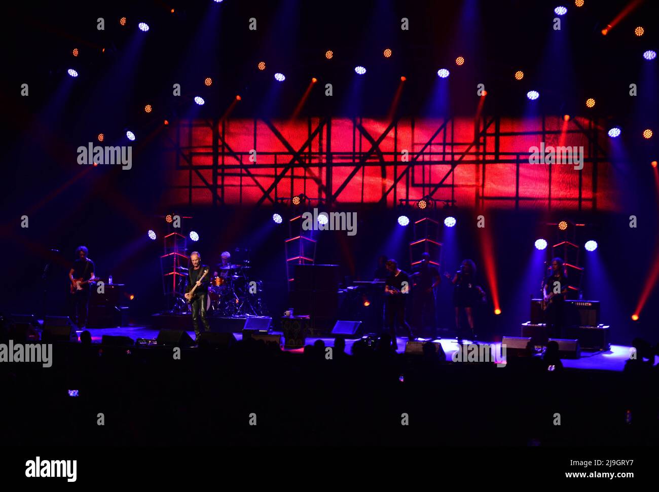 HOLLYWOOD, FLORIDA - MAY 22: Sting performs live on stage at Hard Rock ...