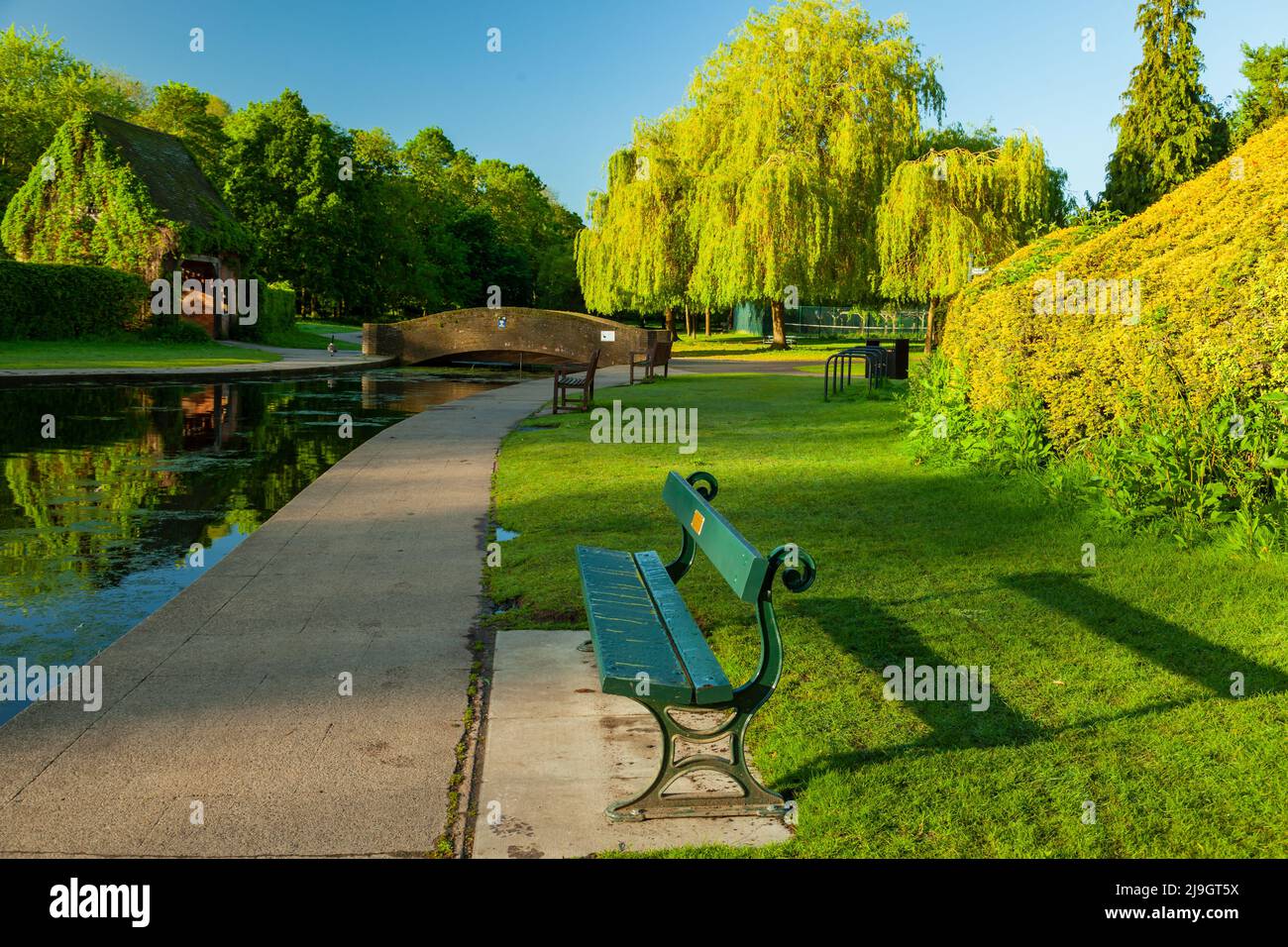 Spring morning at Rowntree Park in York, England Stock Photo - Alamy