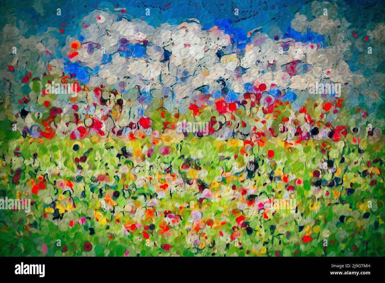 ABSTRACT ART: Floral Dance Stock Photo - Alamy