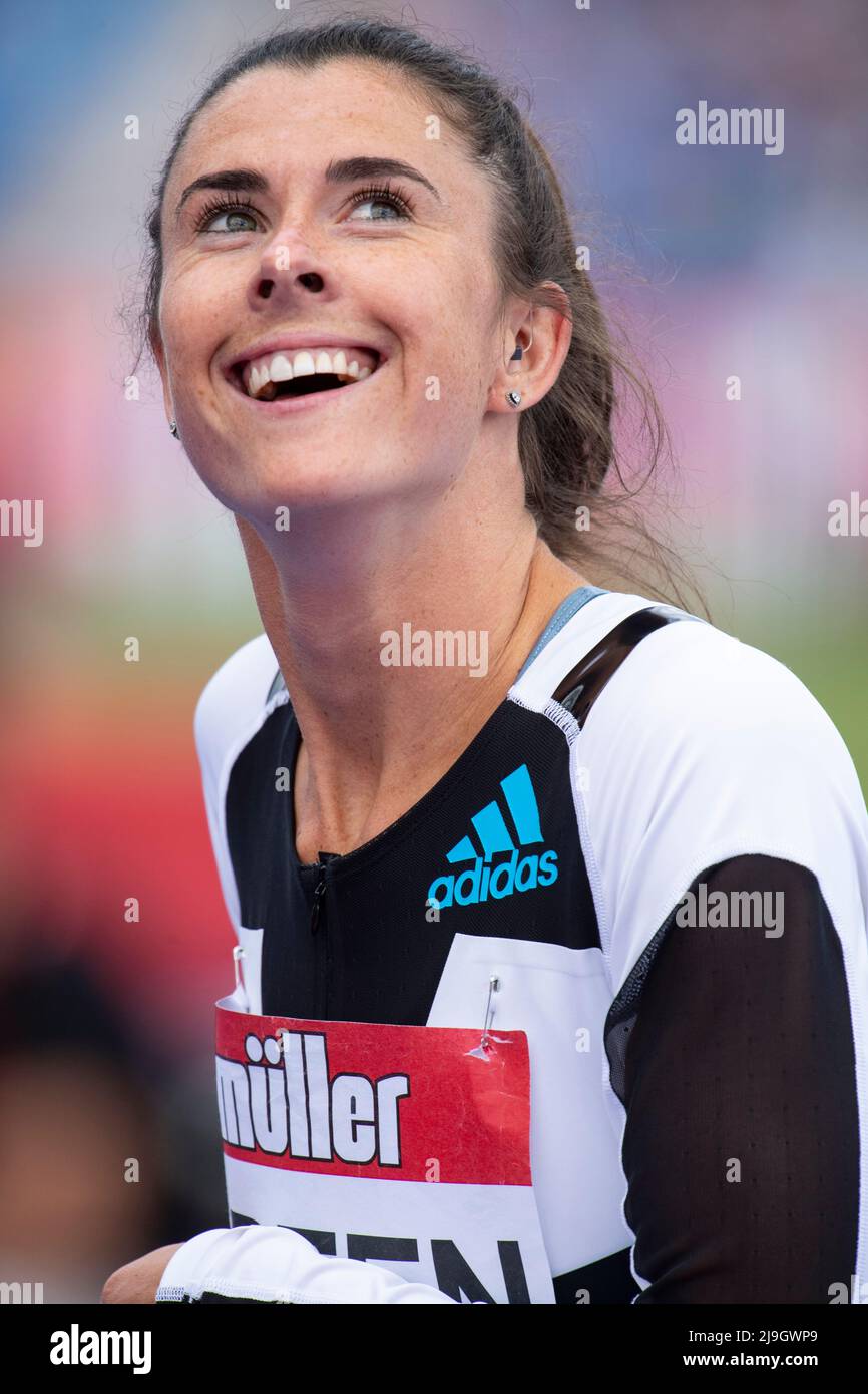 Olivia Breen competing in the women’s 100m ambulant race at the ...