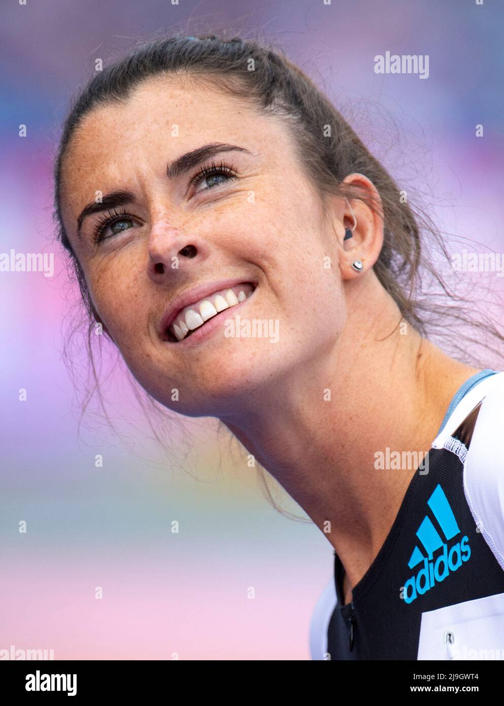 Olivia Breen competing in the women’s 100m ambulant race at the ...