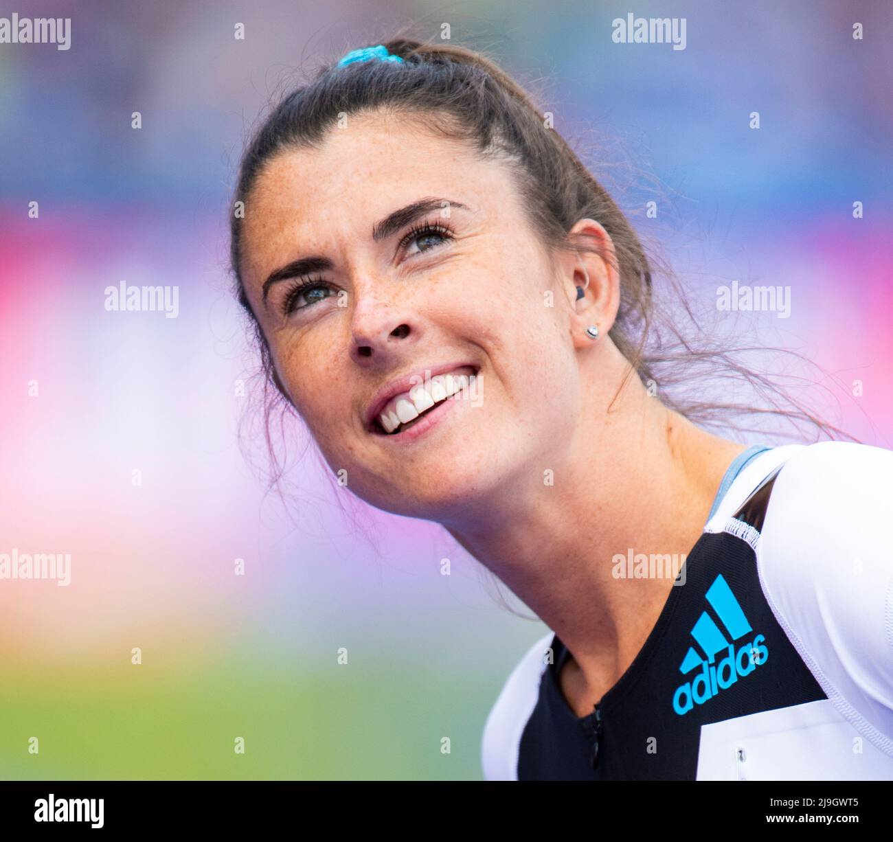 Olivia Breen competing in the women’s 100m ambulant race at the ...