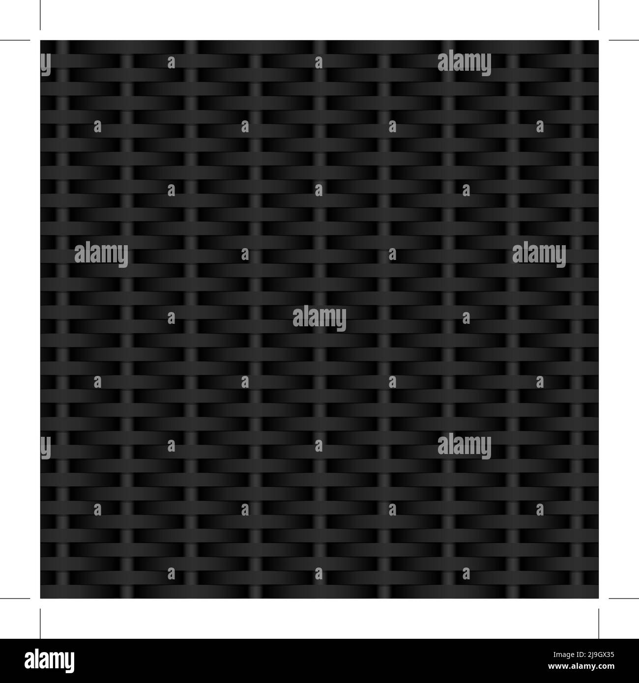 Dark gray background. Weaving black rods. Dark texture. Vector ...