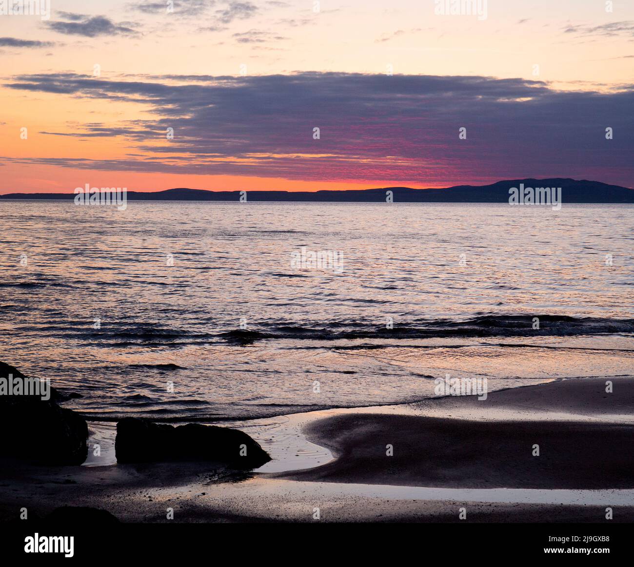 Sunset on Kintra beach, Islay, Inner Hebrides, Scotland Stock Photo - Alamy