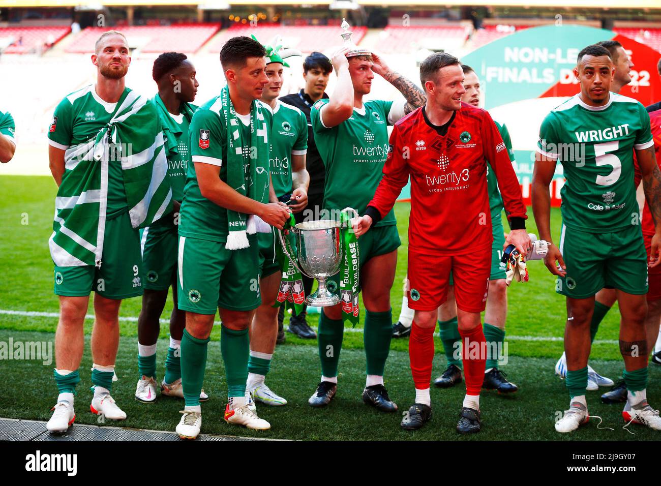 LONDON, ENGLAND - MAY 22: L-R Ben Shepherd and Martin Conway of Newport ...
