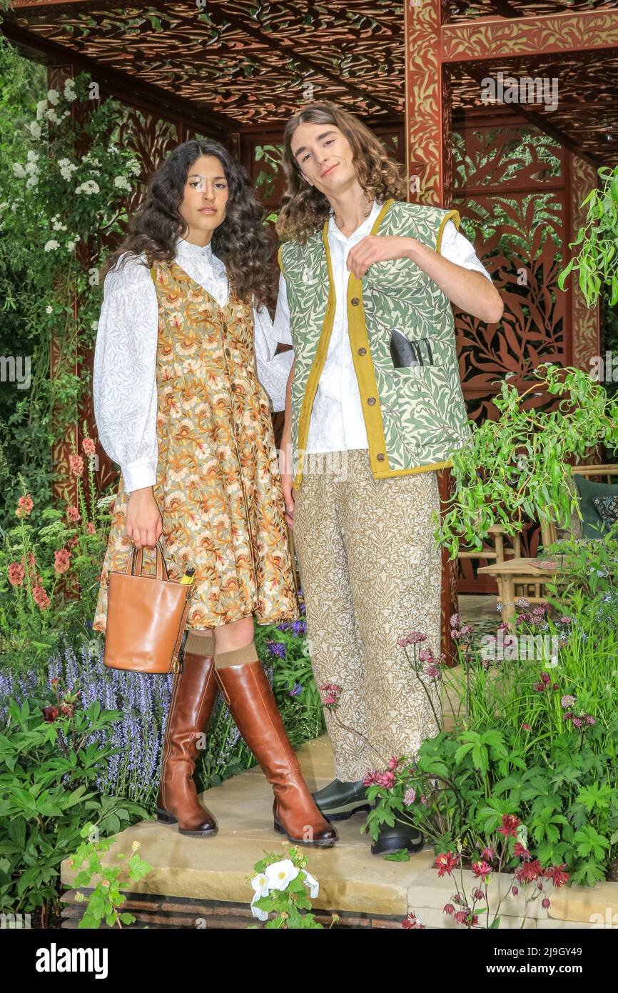 Chelsea, London, UK. 23rd May, 2022. Models wearing clothes made from ...