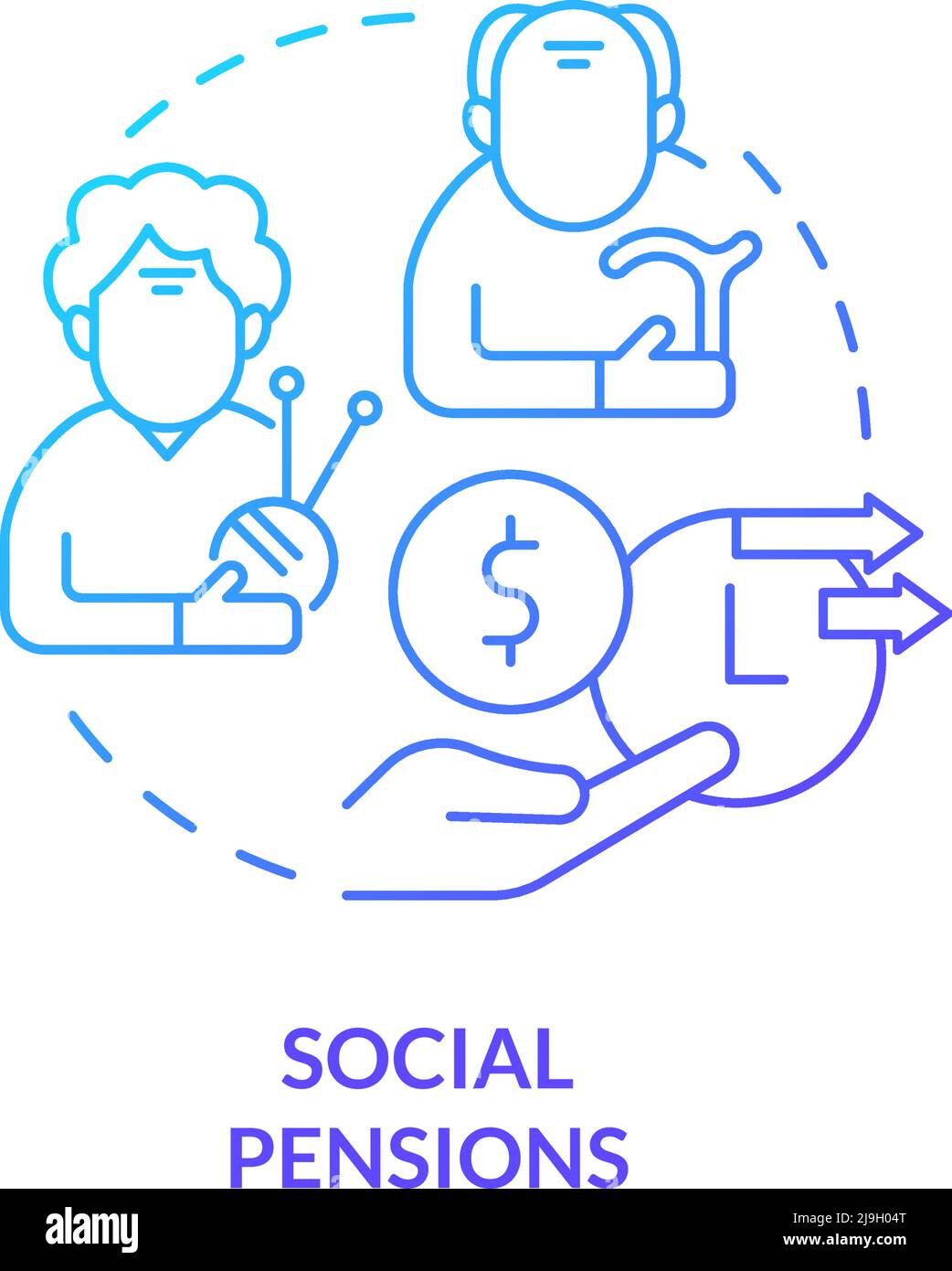 Social pensions blue gradient concept icon Stock Vector Image & Art - Alamy Social pensions blue gradient concept icon Stock Vector Image & Art - Alamy