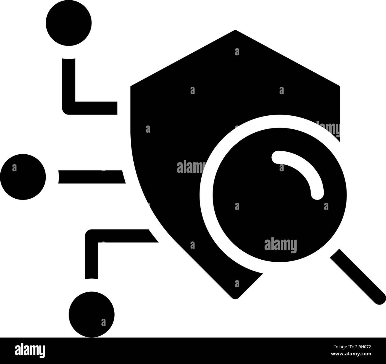 Security scan black glyph icon Stock Vector Image & Art - Alamy