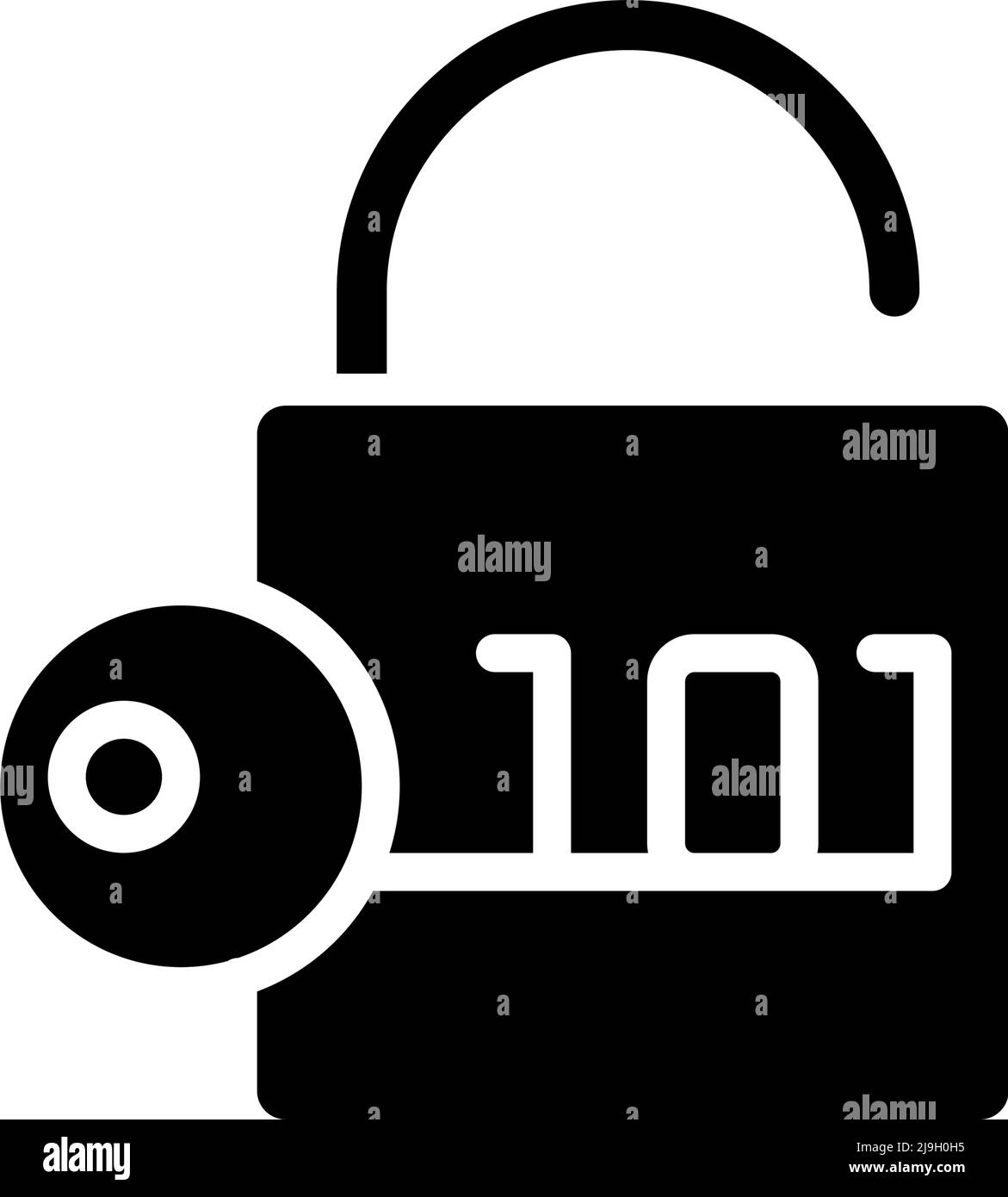Decryption black glyph icon Stock Vector Image & Art - Alamy