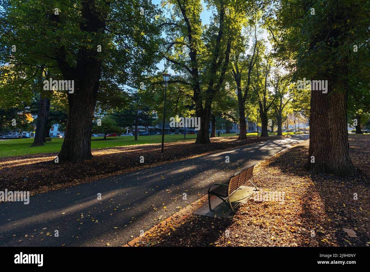 Fitzroy Gardens in East Melbourne Victoria Australia Stock Photo - Alamy