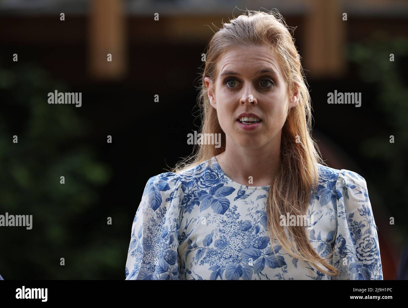 Princess Beatrice during a visit by members of the royal family to the ...