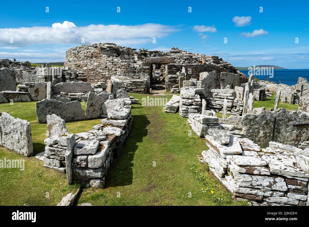 The Broch of Gurness is an Iron Age broch village on the northeast ...