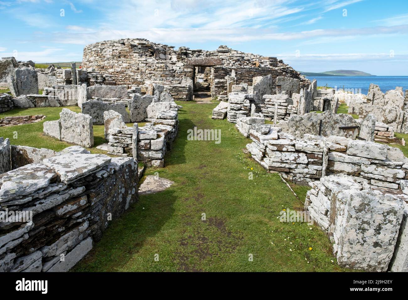 The Broch of Gurness is an Iron Age broch village on the northeast ...