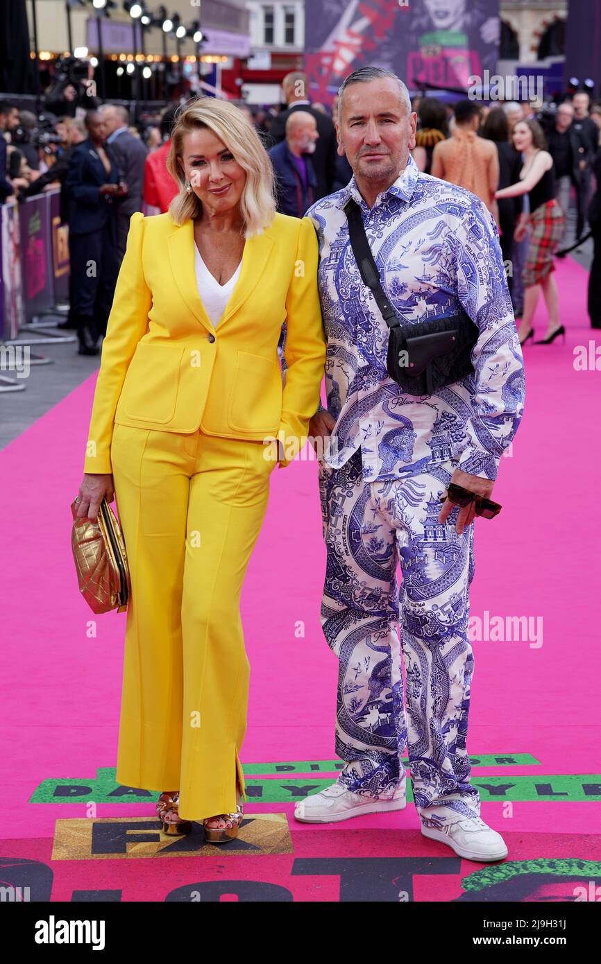 Claire Sweeney and DJ Fat Tony arriving for the premiere of Pistol, at ...