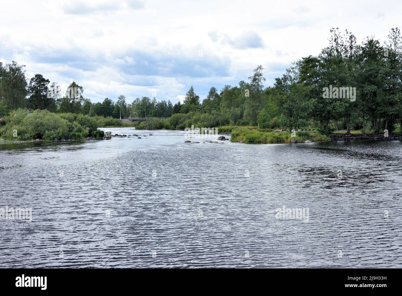 Vuoksa river at Karelia republic Stock Photo - Alamy