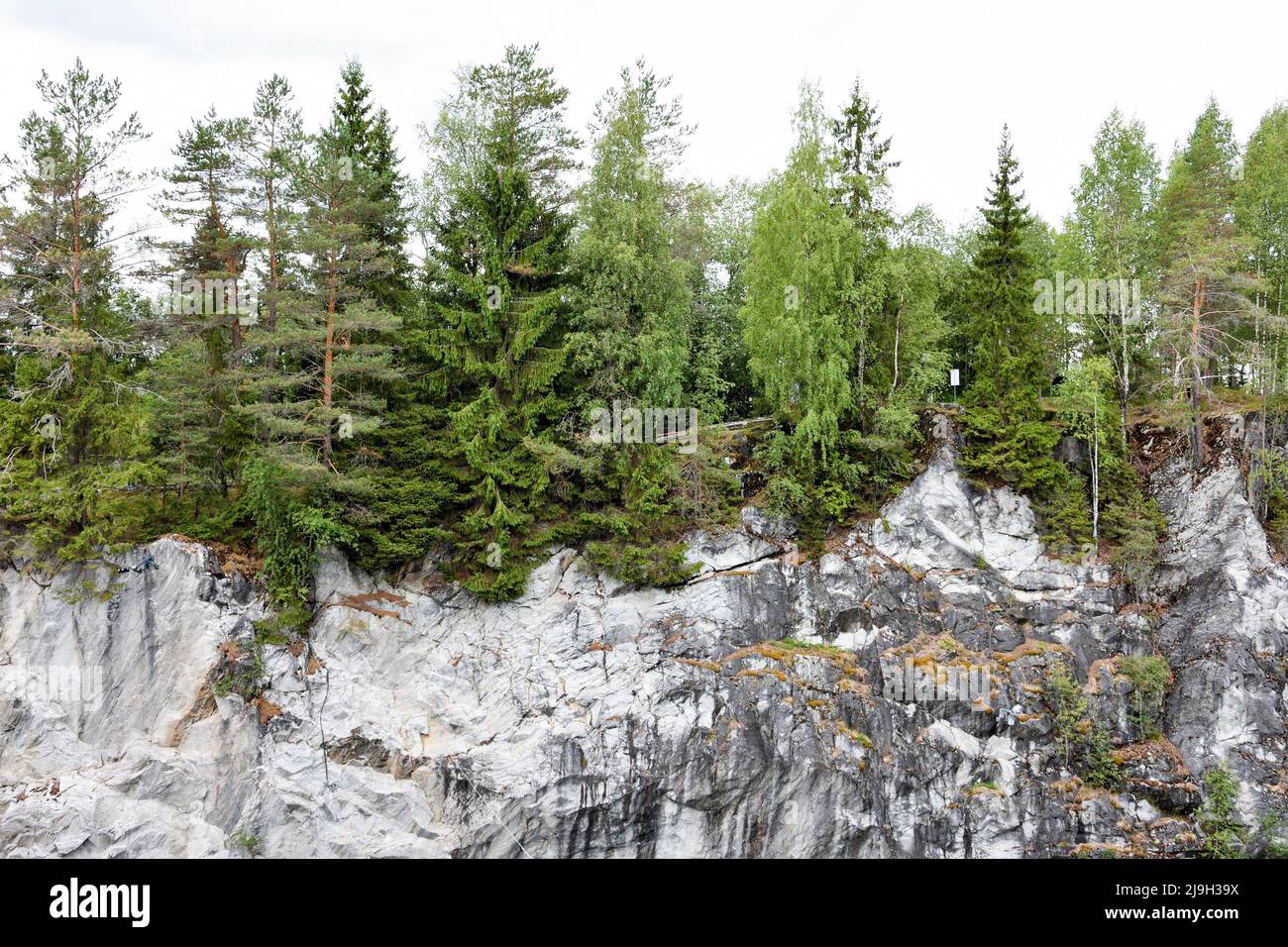 Famous marble canyon in Ruskeala, Russia Stock Photo - Alamy
