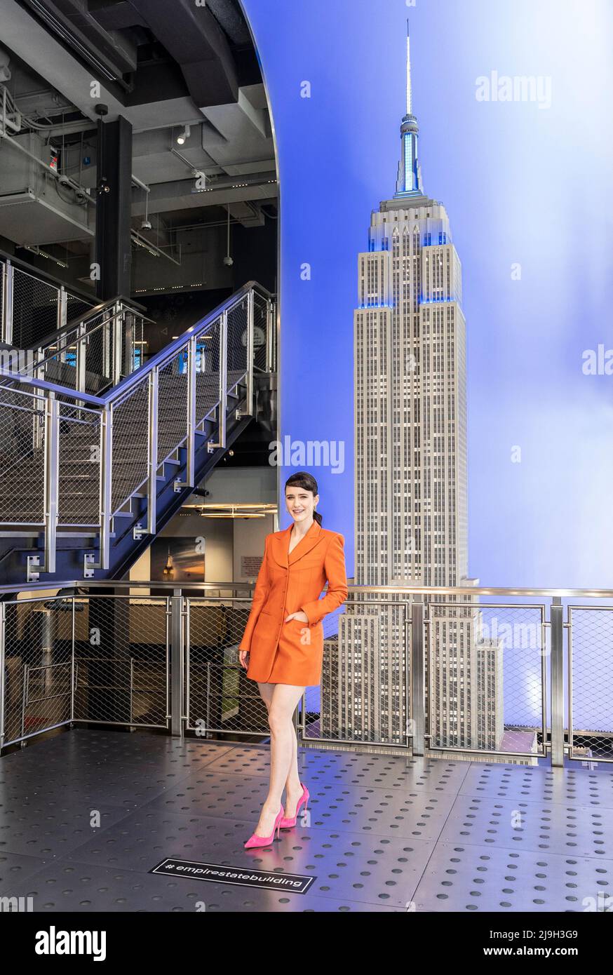 New York, NY - May 23, 2022: Rachel Brosnahan visits Empire State ...